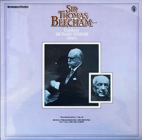 ・アーティスト Sir Thomas Beecham Conducts Richard Strauss ・タイトル -1947 ・レーベル・型番 World Records SH1006 ・フォーマット LPレコード ・コンディション(盤)...