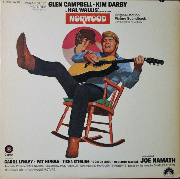 ・アーティスト Al De Lory / Glen Campbell ・タイトル Norwood - Motion Picture Soundtrack ・レーベル・型番 Capitol Records SW475 ・フォーマット LPレコ...
