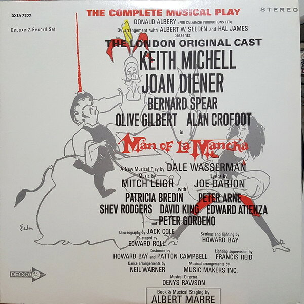・アーティスト Dale Wasserman , Keith Michell , Joan Diener ・タイトル Man Of La Mancha (The London Original Cast) ・レーベル・型番 Decca DX...