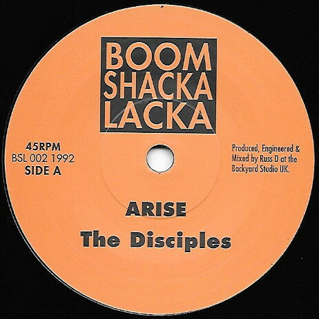 ・アーティスト Disciples (2) ・タイトル Arise ・レーベル・型番 Boom Shacka Lacka BSL002 ・フォーマット 7インチレコード ・コンディション(盤) 非常に良い(EX) ・コンディション(ジャケッ...