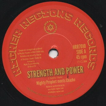・アーティスト Mighty Prophet, Chazbo ・タイトル Strength And Power ・レーベル・型番 Higher Regions Records HRR7010 ・フォーマット 7インチレコード ・コンディショ...