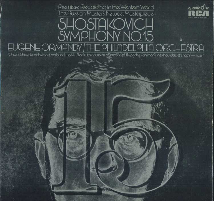 ・アーティスト Shostakovich, Eugene Ormandy, Philadelphia Orchestra ・タイトル Symphony No. 15 ・レーベル・型番 RCA RED SEAL ARD10014 ・フォーマッ...