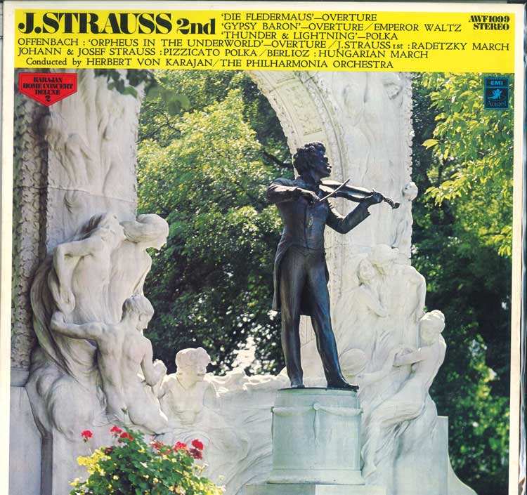 ・アーティスト Herbert Von Karajan, Philharmonia Orchestra ・タイトル 偉大なるカラヤンの芸術 / シュトラウス2世 : 喜歌劇 こうもり 序曲, 喜歌劇 ジプシー男爵 序曲, 皇帝円舞曲, ポル...