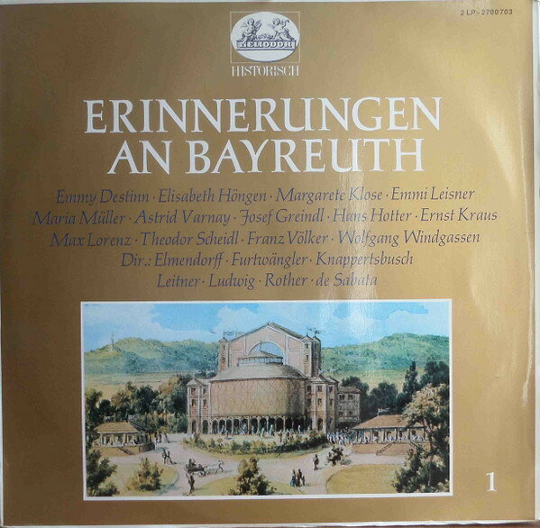 ・アーティスト Various ・タイトル Erinnerungen An Bayreuth ・レーベル・型番 Heliodor 2700703 ・フォーマット LPレコード ・コンディション(盤) 非常に良い(EX) ・コンディション(ジ...