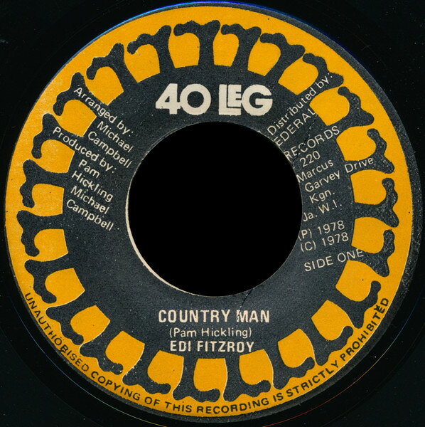 ・アーティスト Edi Fitzroy / Mikey Dread & The Instigators ・タイトル Country Man / Robber's Roost ・レーベル・型番 40 Leg NONE ・フォーマット 7インチ...