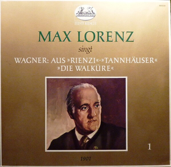 ・アーティスト Richard Wagner, Max Lorenz ・タイトル Max Lorenz Singt Wagner: Aus "Rienzi", "Tannhauser", "Die Walkure" ・レーベル・型番 Hel...
