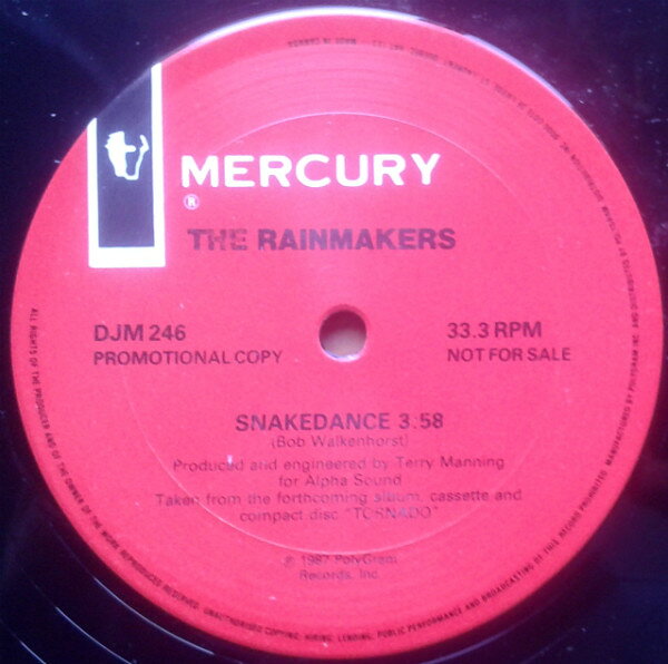 ・アーティスト Rainmakers (2) ・タイトル Snakedance ・レーベル・型番 Mercury DJM246 ・フォーマット 12インチレコード ・コンディション(盤) 良い (VG+) ・コンディション(ジャケット) 良...