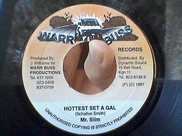 ・アーティスト Mr. Slimm ・タイトル Hottest Set A Gal ・レーベル・型番 Warr Buss Records NONE ・フォーマット 7インチレコード ・コンディション(盤) 良い (VG+) ・コンディション...
