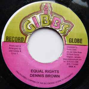 ・アーティスト Dennis Brown ・タイトル Equal Rights ・レーベル・型番 Joe Gibbs Record Globe none ・フォーマット 7インチレコード ・コンディション(盤) 良い (VG+) ・コンディ...