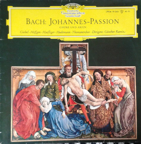 ・アーティスト Johann Sebastian Bach ・タイトル Johannes-Passion, Ch?re Und Arien ・レーベル・型番 Deutsche Grammophon LPEM19260 ・フォーマット LPレ...