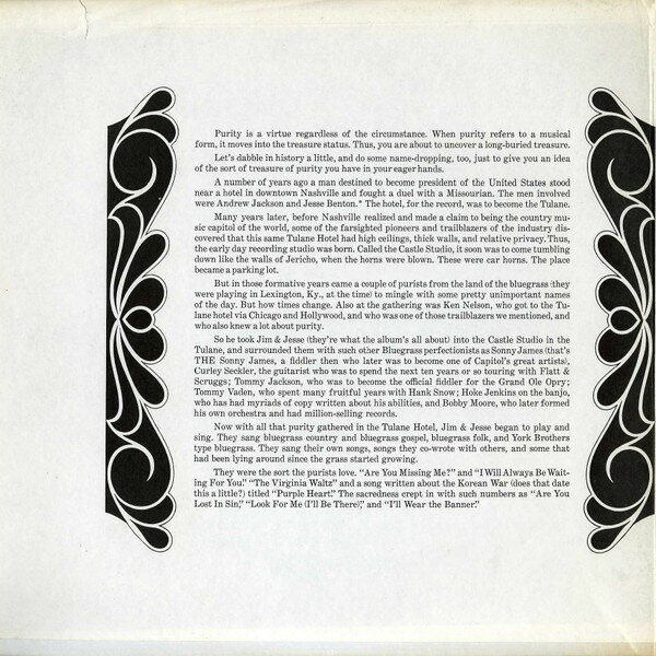 ・アーティスト Jim & Jesse ・タイトル Twenty Great Songs by Jim & Jesse The McReynolds Bros. ・レーベル・型番 Capitol Records DTBB264 ・フォーマッ...