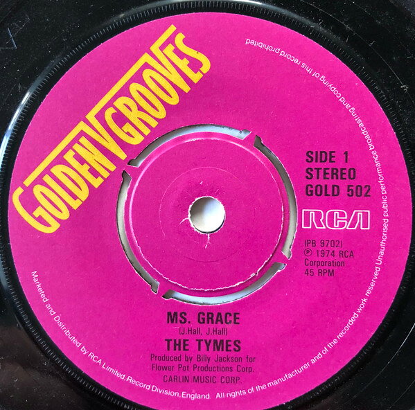 ・アーティスト Tymes ・タイトル Ms. Grace / You Little Trustmaker ・レーベル・型番 RCA GOLD502 ・フォーマット 7インチレコード ・コンディション(盤) 良い (VG+) ・コンディショ...