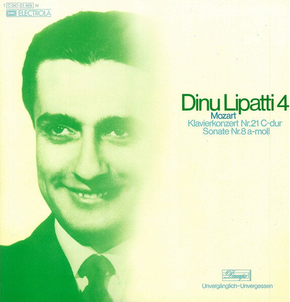 ・アーティスト Mozart, Dinu Lipatti ・タイトル Dinu Lipatti 4 - Klavierkonzert Nr. 21 C-Dur / Sonate Nr. 8 A-Moll ・レーベル・型番 DACAPO 1C...