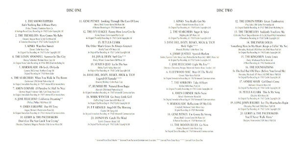 ・アーティスト Various ・タイトル The Hits Of The 60's ・レーベル・型番 Pulse PDSCD540 ・フォーマット CD ・コンディション(盤) 非常に良い(EX) ・コンディション(ジャケット) ・コンデ...