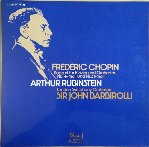 ・アーティスト Fr?d?ric Chopin , Arthur Rubinstein , London Symphony Orchestra , Sir John Barbirolli ・タイトル Konzert F?r Klavier ...