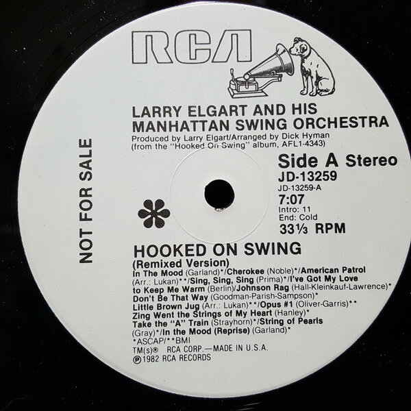 ・アーティスト Larry Elgart & His Manhattan Swing Orchestra ・タイトル Hooked On Swing / Hooked On Astaire ・レーベル・型番 RCA JD13259 ・フォー...