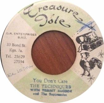・アーティスト Techniques / Tommy McCook & Supersonics ・タイトル You Don't Care / Don On Bond Street ・レーベル・型番 Treasure Isle TIS112 ...