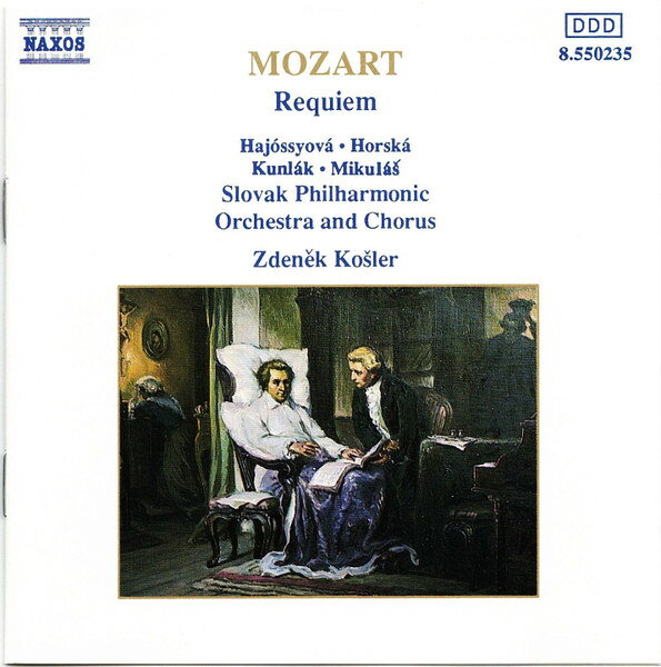 ・アーティスト Hajossyova, Horska, Kunlak, Mikulas, Slovak Philharmonic Orchestra & Chorus, Zdenek Koler ・タイトル Mozart - Requiem...