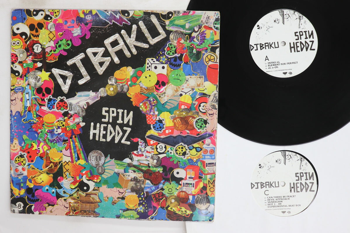 ・アーティスト DJ BAKU ・タイトル Spinheddz ・レーベル・型番 POPGROUP RECORDINGS GROUP103 ・フォーマット LPレコード ・コンディション(盤) 可 (VG) ・コンディション(ジャケット) ...