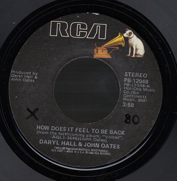 ・アーティスト Daryl Hall & John Oates ・タイトル How Does It Feel To Be Back ・レーベル・型番 RCA PB12048 ・フォーマット 7インチレコード ・コンディション(盤) 良い (...