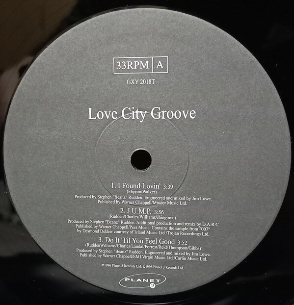 ・アーティスト Love City Groove ・タイトル I Found Lovin' ・レーベル・型番 Planet 3 Records GXY2018T ・フォーマット 12インチレコード ・コンディション(盤) 良い (VG+) ...