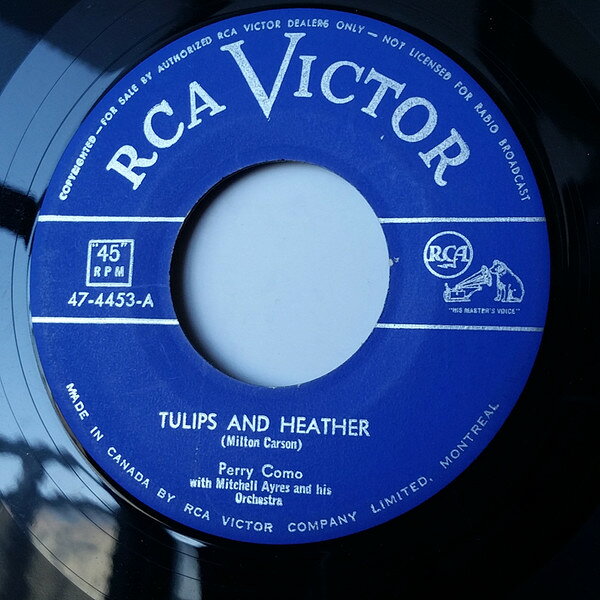 ・アーティスト Perry Como ・タイトル Please Mr. Sun / Tulips And Heather ・レーベル・型番 RCA Victor 474453 ・フォーマット 7インチレコード ・コンディション(盤) 非常に...
