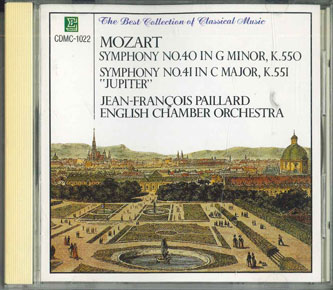 ・アーティスト Jean-francois Paillard, English Chamber Orchestra ・タイトル Mozart : Symphony No.40 In G Minor, K.550 / Symphony No....