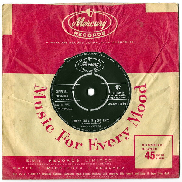 ・アーティスト Platters ・タイトル Smoke Gets In Your Eyes / No Matter What You Are ・レーベル・型番 Mercury 45AMT1016 ・フォーマット 7インチレコード ・コンデ...