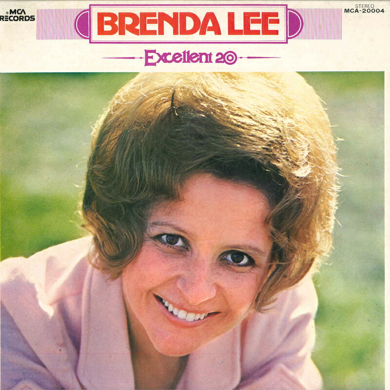 ・アーティスト Brenda Lee ・タイトル Excellent 20 ・レーベル・型番 MCA MCA20004 ・フォーマット LPレコード ・コンディション(盤) 非常に良い(EX) ・コンディション(ジャケット) 良い (VG+...