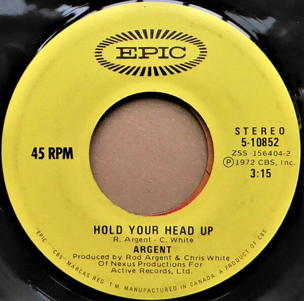 ・アーティスト Argent ・タイトル Hold Your Head Up / Closer To Heaven ・レーベル・型番 Epic 510852 ・フォーマット 7インチレコード ・コンディション(盤) 良い (VG+) ・コン...