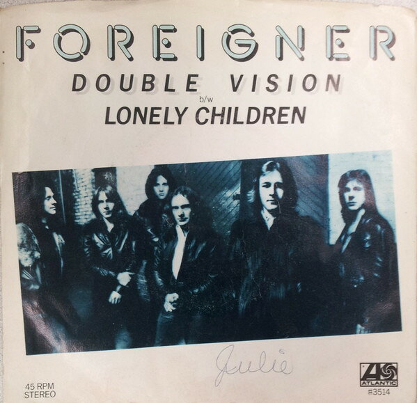 ・アーティスト Foreigner ・タイトル Double Vision / Lonely Children ・レーベル・型番 Atlantic AT3514 ・フォーマット 7インチレコード ・コンディション(盤) 良い (VG+) ・...