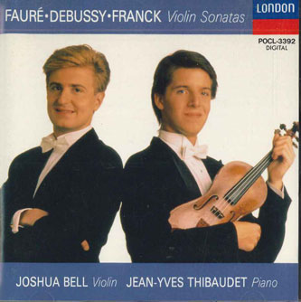 ・アーティスト Joshua Bell,jean Yves Thibaudet ・タイトル Faure Debussy Franck Violin Sonatas ・レーベル・型番 LONDON POCL3392 ・フォーマット CD ・コ...