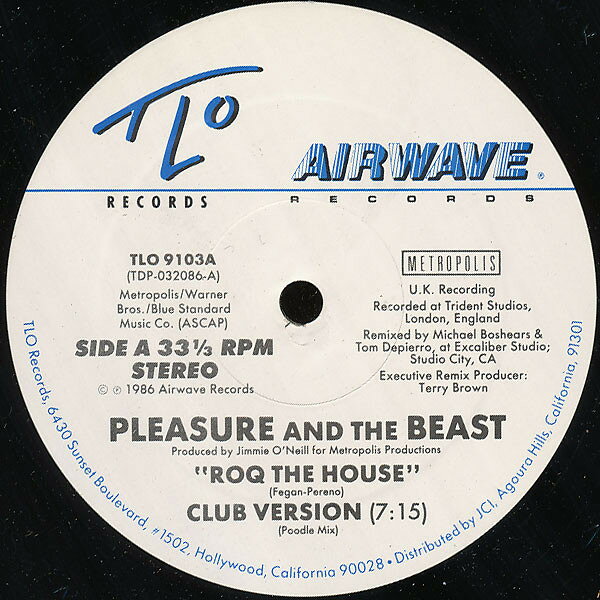 ・アーティスト Pleasure And The Beast ・タイトル Roq The House ・レーベル・型番 TLO Records, Airwave Records (2) TLO9103 ・フォーマット LPレコード ・コンデ...