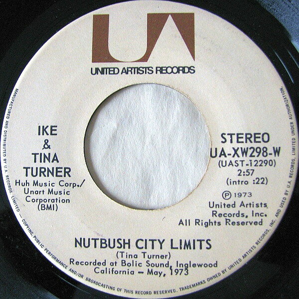 ・アーティスト Ike & Tina Turner ・タイトル Nutbush City Limits / Help Him ・レーベル・型番 United Artists Records UAXW298W ・フォーマット 7インチレコード...