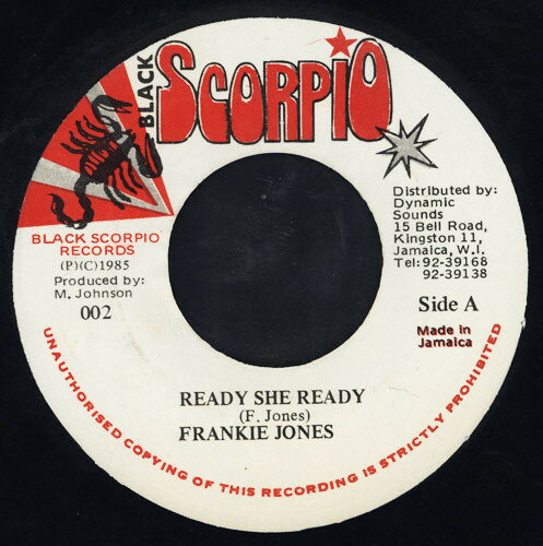 ・アーティスト Frankie Jones ・タイトル Ready She Ready ・レーベル・型番 Black Scorpio 002 ・フォーマット 7インチレコード ・コンディション(盤) 良い (VG+) ・コンディション(ジャ...