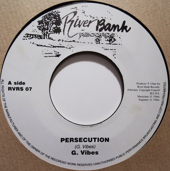 ・アーティスト G. Vibes ・タイトル Persecution ・レーベル・型番 River Bank Records RVRS07 ・フォーマット 7インチレコード ・コンディション(盤) 非常に良い(EX) ・コンディション(ジャ...
