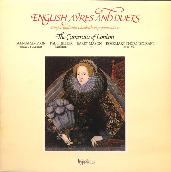 ・アーティスト Camerata Of London ・タイトル English Ayres And Duets ・レーベル・型番 Hyperion A66003 ・フォーマット LPレコード ・コンディション(盤) 良い (VG+) ・コ...