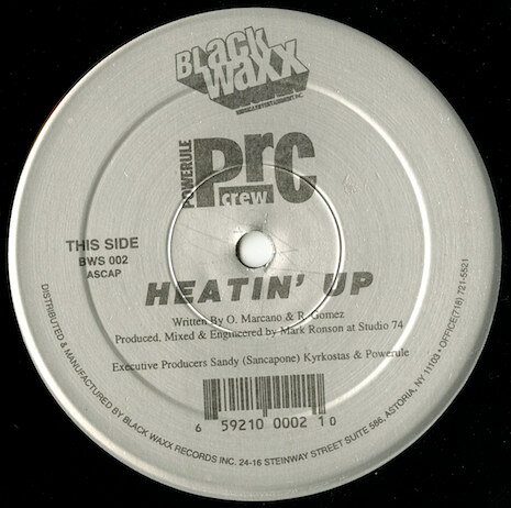 ・アーティスト Powerule ・タイトル Heatin' Up / P.R.I.S.M. ・レーベル・型番 Black Waxx Music & Entertainment, Inc. BWS002 ・フォーマット 12インチレコード ...
