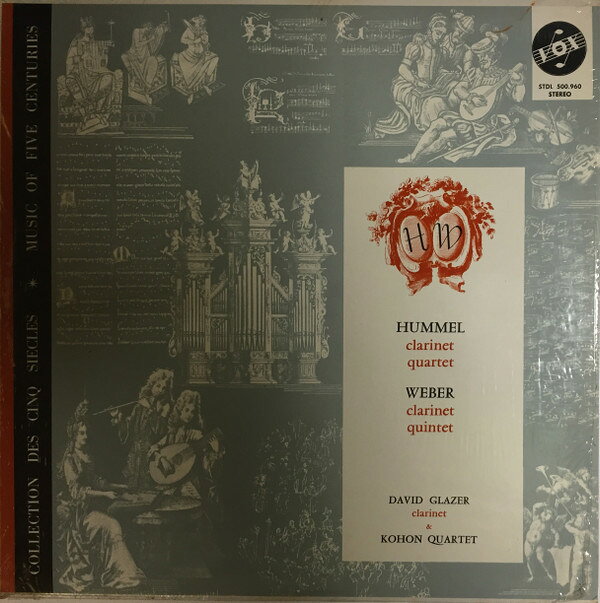 ・アーティスト David Glazer , The Kohon String Quartet ・タイトル Hummel Clarinet Quartet, Weber Clarinet Quintet ・レーベル・型番 VOX STDL5...