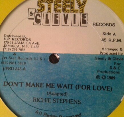 ・アーティスト Richie Stephens ・タイトル Don't Make Me Wait For Love ・レーベル・型番 Steely & Clevie Records VPRD543 ・フォーマット LPレコード ・コンディシ...