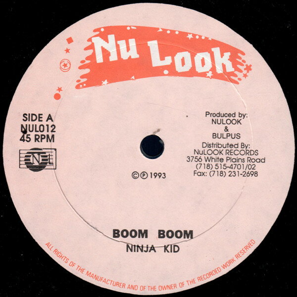 ・アーティスト Ninja Kid , Daddy Screw ・タイトル Boom Boom / Could A Wa ・レーベル・型番 Nu Look NUL012 ・フォーマット LPレコード ・コンディション(盤) 良い (VG+)...
