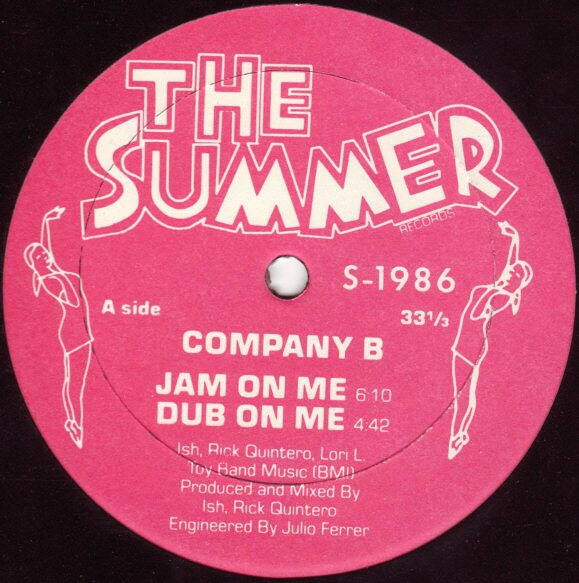 ・アーティスト Company B ・タイトル Jam On Me ・レーベル・型番 The Summer Records S1986 ・フォーマット 12インチレコード ・コンディション(盤) 良い (VG+) ・コンディション(ジャケッ...