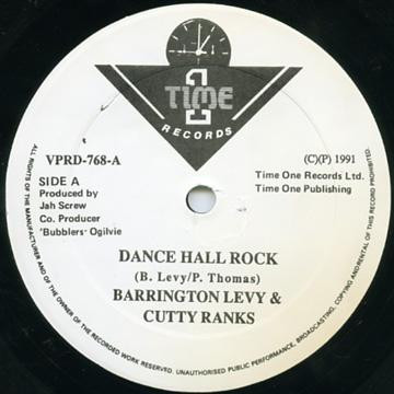 ・アーティスト Barrington Levy & Cutty Ranks / Time Crew ・タイトル Dance Hall Rock ・レーベル・型番 Time 1 Records VPRD768 ・フォーマット 12インチレコー...