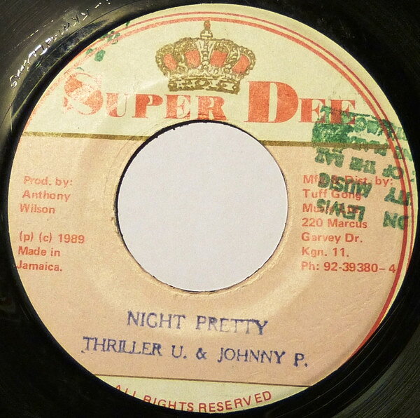 ・アーティスト Thriller U & Johnny P ・タイトル Night Pretty ・レーベル・型番 Super Dee NONE ・フォーマット 7インチレコード ・コンディション(盤) 非常に良い(EX) ・コンディション...