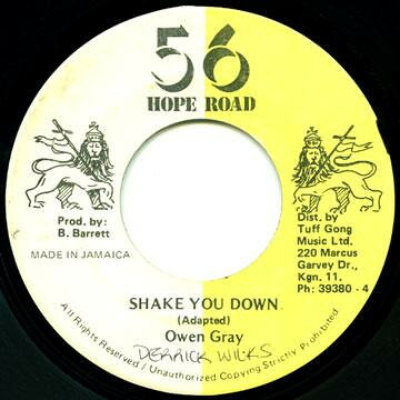 ・アーティスト Owen Gray ・タイトル Shake You Down ・レーベル・型番 56 Hope Road NONE ・フォーマット 7インチレコード ・コンディション(盤) 可 (VG) ・コンディション(ジャケット) ・コ...