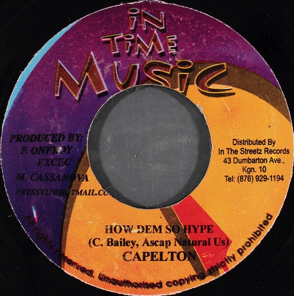 ・アーティスト Capleton ・タイトル How Dem So Hype ・レーベル・型番 In Time Music NONE ・フォーマット 7インチレコード ・コンディション(盤) 可 (VG) ・コンディション(ジャケット) ・...