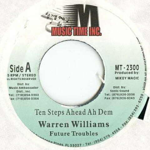 ・アーティスト Warren Williams ・タイトル Ten Steps Ahead Ah Dem ・レーベル・型番 ・フォーマット 7" ・コンディション(盤) 新品 (M) ・コンディション(ジャケット) ・コンディション(帯) ...