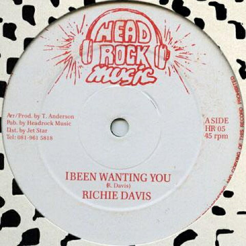 ・アーティスト Richie Davis / D.C. Ninjan, Richie Davis ・タイトル I Been Wanting You; Version / Go A Session; Version ・レーベル・型番 Head...