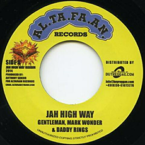 ・アーティスト Gentleman, Mark Wonder, Daddy Rings / Chezidek ・タイトル Jah High Way / Give Thanks ・レーベル・型番 Altafaan/Buyreggae ALTE...