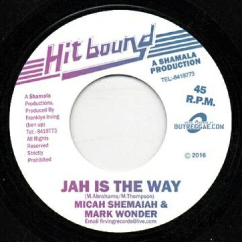 ・アーティスト Micah Shemaiah, Mark Wonder ・タイトル Jah Is The Way ・レーベル・型番 Hit Bound/Buyreggae HBCOEU001 ・フォーマット 7インチレコード ・コンディショ...